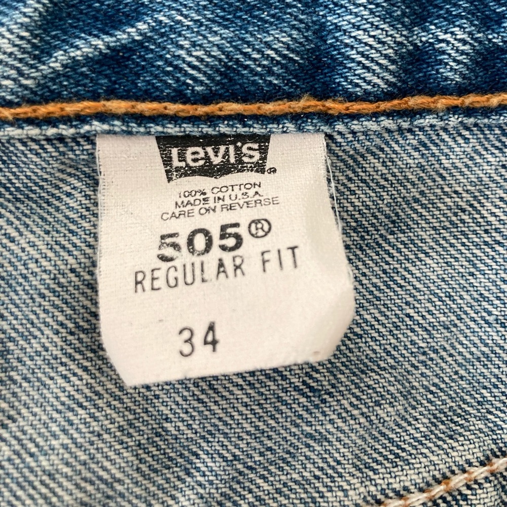 Rare Levis 505 Blank Red Label Jeans - Gem